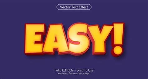 Premium Vector Easy 3d Text Editable Style Effect