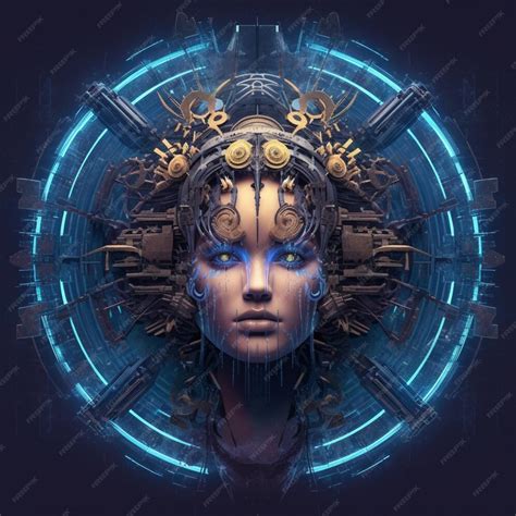 Premium Ai Image A Close Up Of A Woman With A Clock Face On Her Head