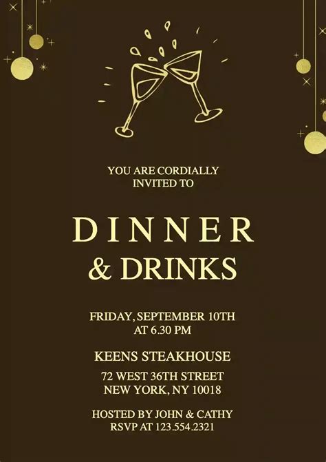 Free Dinner Party Invitation Maker