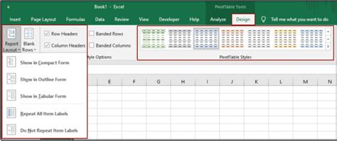 How To Format A Pivottable Report In Excel