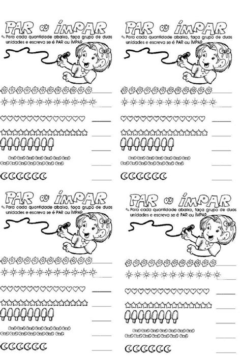 Atividade Impar E Par 2 Ano Educa
