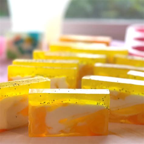 Passion Fruit Soap With Poppy Seeds The Natural Soaps