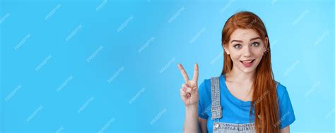 Free Photo Cheerful Attractive Redhead Caucasian Girl Smiling