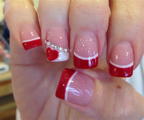 Red Acrylic Nails Designs Ideas Valentines Day