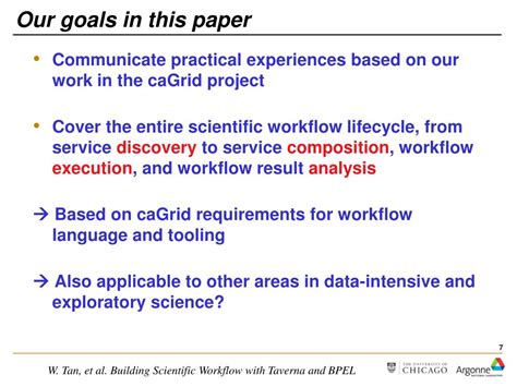 Ppt Building Scientific Workflows With Taverna And Bpel A