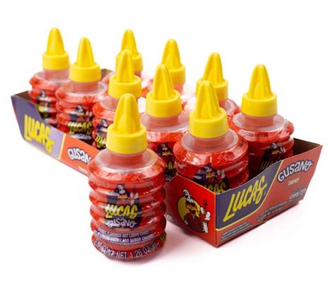 Lucas Gusano Chamoy Liquido 10 36g Gold Star Distribution Inc
