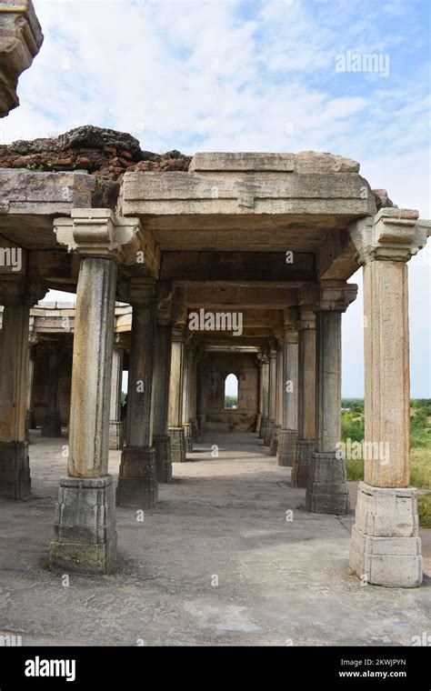 Khajuri Masjid Champaner Pavagadh Archaeological Park Interior Stone