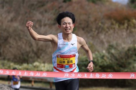 国士大の山本雷我が競り勝つ「勝ち切れたことは大きい」“仮想・箱根駅伝5区”で主将が好走／激坂最速王決定戦 月陸online｜月刊陸上競技