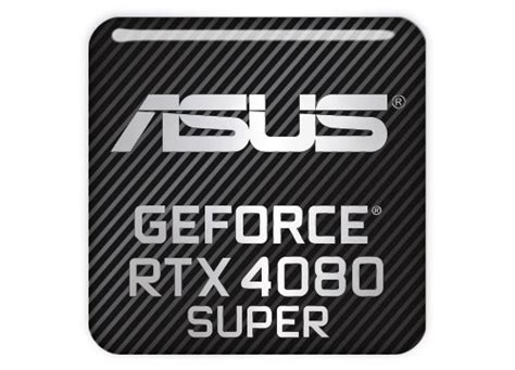 Asus Geforce Rtx 4080 Super 1x1 Chrome Effect Domed Case Badge Sti