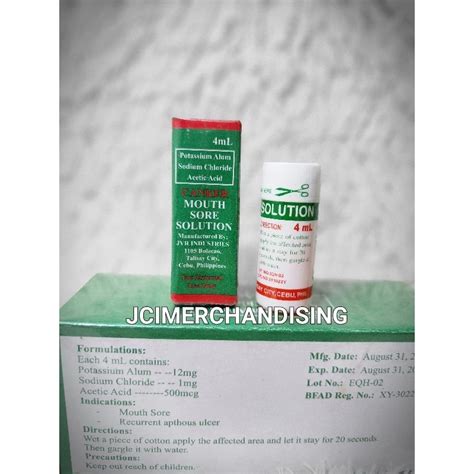 4ml 1PC Canker Mouth Sore Solution Para Sa Singaw Shopee Philippines
