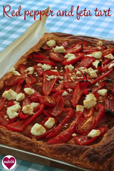 Red Pepper And Feta Tart Maison Cupcake