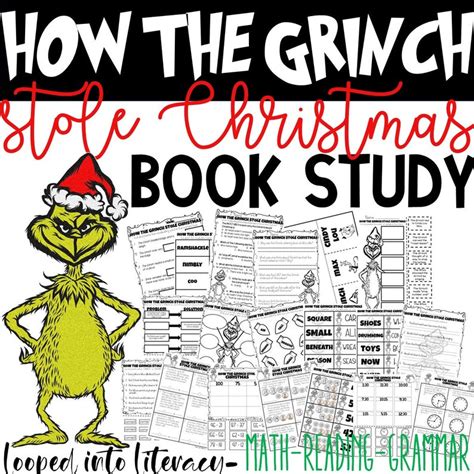 How The Grinch Stole Christmas Book Study Etsy
