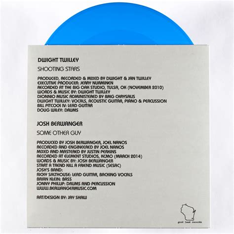 Various Artists Twilley Dwight Josh Berwanger Split Blue Vinyl
