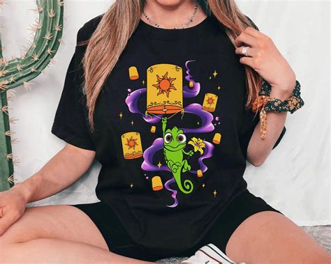 Cute Floating Lanterns Pascal Comfort Colors Shirt Rapunzel Princess