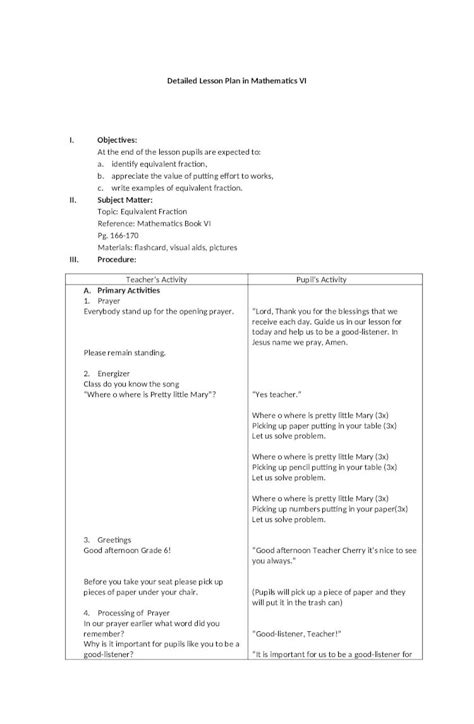 Docx Detailed Lesson Plan In Mathematics Vi Dokumentips