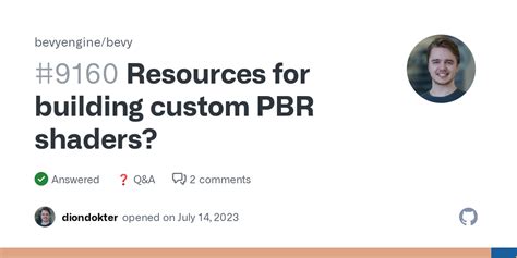 Resources For Building Custom PBR Shaders Bevyengine Bevy Discussion GitHub