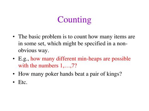 ppt cpsc 221 data structures lecture 23 counting powerpoint