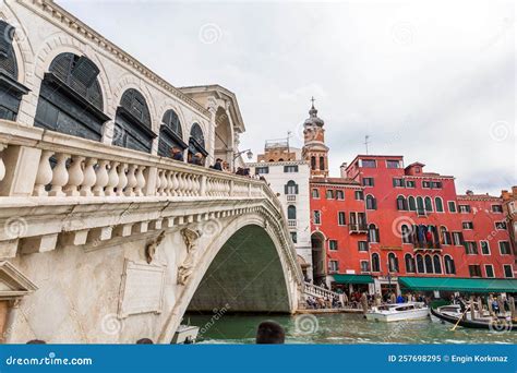 The Rialto Bridge Ponte Di Rialto In Venice Italy Editorial Image