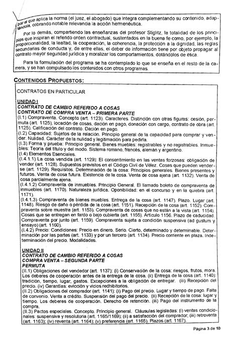 Programa Contratos 2 Derecho Privado Ii Contratos Y