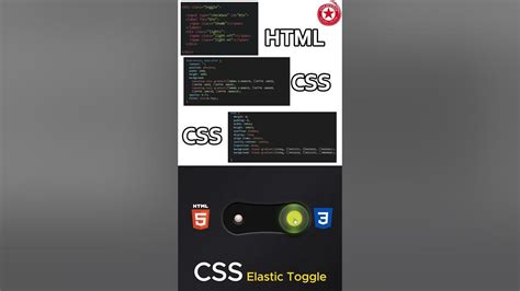 Css Elastic Toggle Button Html Css Bootstrap Youtube