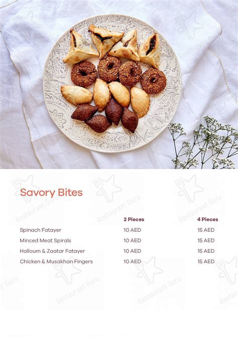 Menu At Sahtein Dubai Lake Level