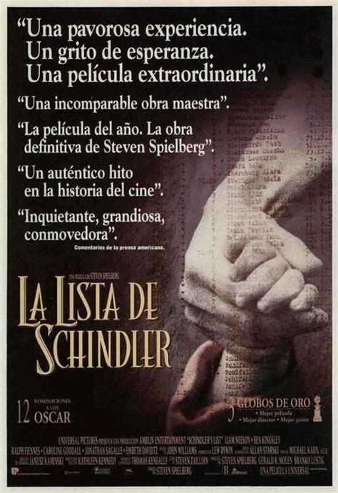 La Lista De Schindler 1993 Película Ecartelera