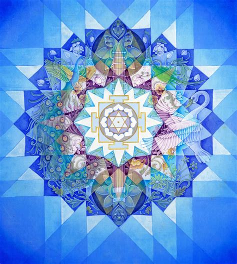 Saraswati Yantra High Quality Print Of Artwork By Pieter Weltevrede