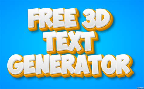 Free 3d Text Generator Efecto De Texto Y Diseño De Logotipos Fuente
