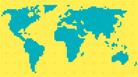 Imágenes Vectoriales Y Gráficos Gratuitos De World Map Pixel Art Freeimages