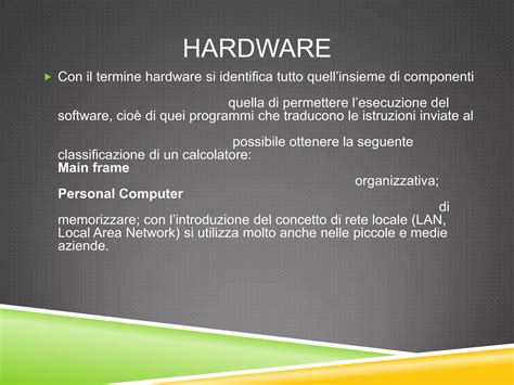 Componenti Hardware Pptx
