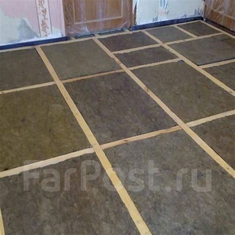 Звукоизоляция пола под стяжку МаксФорте Экоплита Floor 110кг/м3, в ...