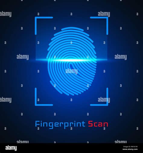 Finger Print Scanning Identification System Biometric Authorization