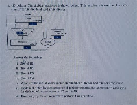 3 25 points the divider hardware is shown below