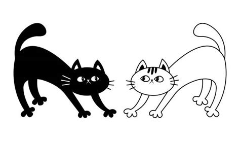 150 Cat Arching Back Stock Illustrations Royalty Free Vector Graphics