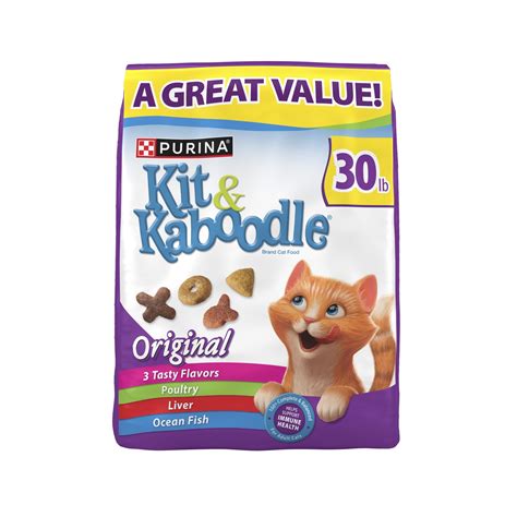 Purina Kit And Kaboodle Original Indoor Dry Cat Food Chicken Liver Turkey Oceanfish 30 Lb