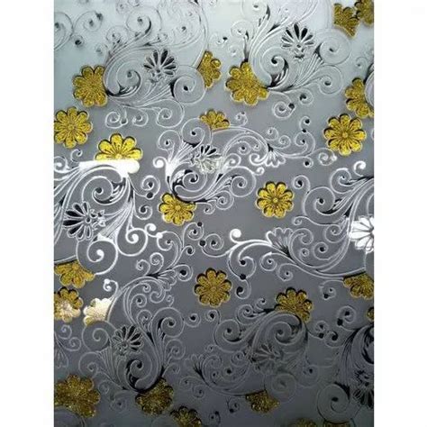 Designer Acid Etched Glass Thickness 9 Mm At Rs 28square Feet In