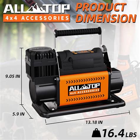 All Top V Air Compressor W Lcd Control Panel To Preset Target Pressure Psi Cfm Air Pump