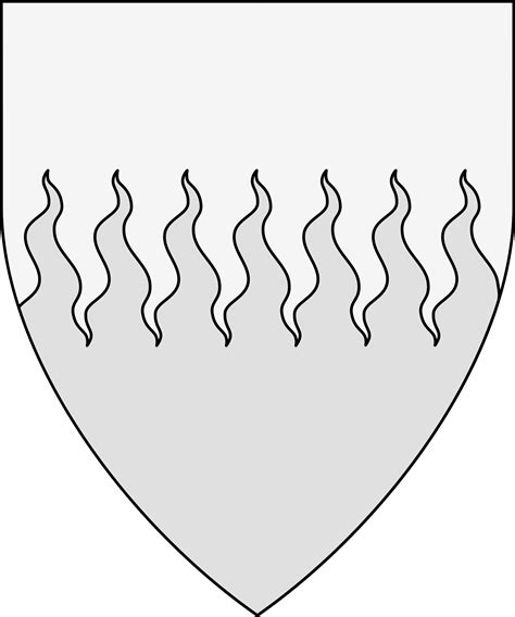 Per Fess Traceable Heraldic Art