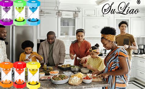 SuLiao Sand Timers 1 2 3 5 10 30 Minute Plastic Hourglass Sand Timer