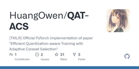 github huangowen qat acs [tmlr] official pytorch implementation of