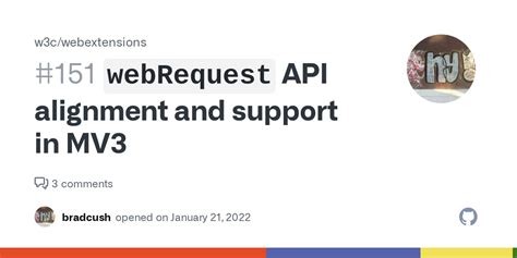 `webrequest` Api Alignment And Support In Mv3 · Issue 151 · W3c Webextensions · Github