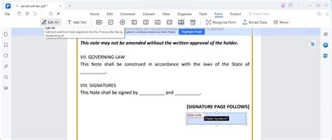 how to easily insert a signature field into pdf documents