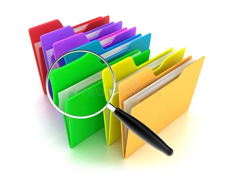 Folders Network Structure Stock Illustration Illustration Of Arrow
