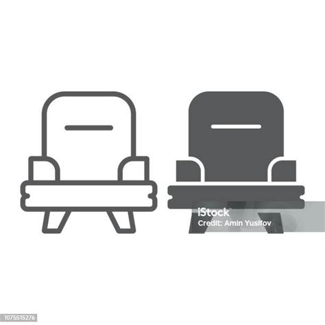 안락의 자 및 문자 모양 아이콘 가구와 가정의 자 서명 벡터 그래픽 흰색 바탕에 선형 패턴 10에 대한 스톡 벡터 아트 및 기타 이미지 Istock