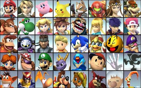 Super Smash Bros 3ds Confirmed Characters