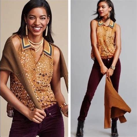 Cabi Cheers Semi Sheer Sleeveless Blouse Outfits Fashion Tips