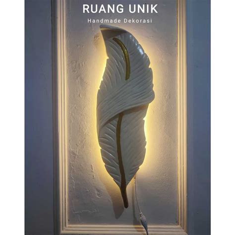 Jual Lampu Dinding Murah Minimalis Bentuk Bulu Angsa Lampu Hias