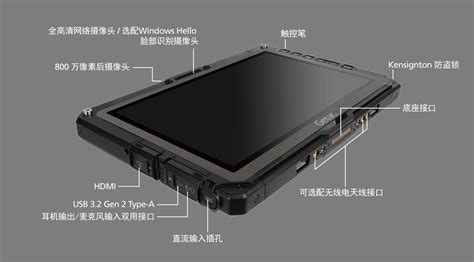 Getac Ux10 10寸强固型加固平板电脑 产品特点