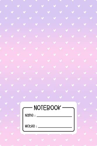 Notebook A 6 X 9 Cute KAWAII Lined Blank Notebook Journal For Taking Notes And Recording