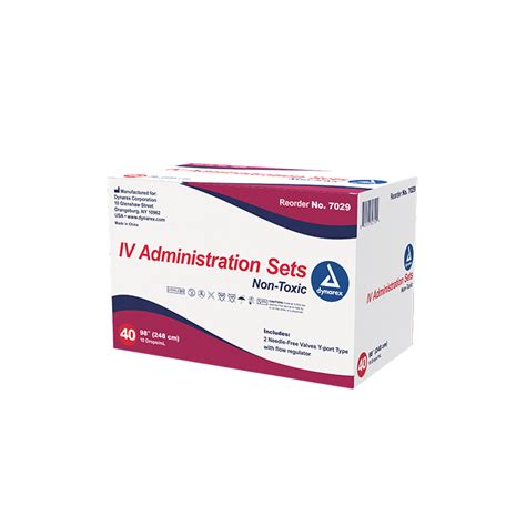 Iv Administration Set 10 Drops 98 Dynarex Corporation